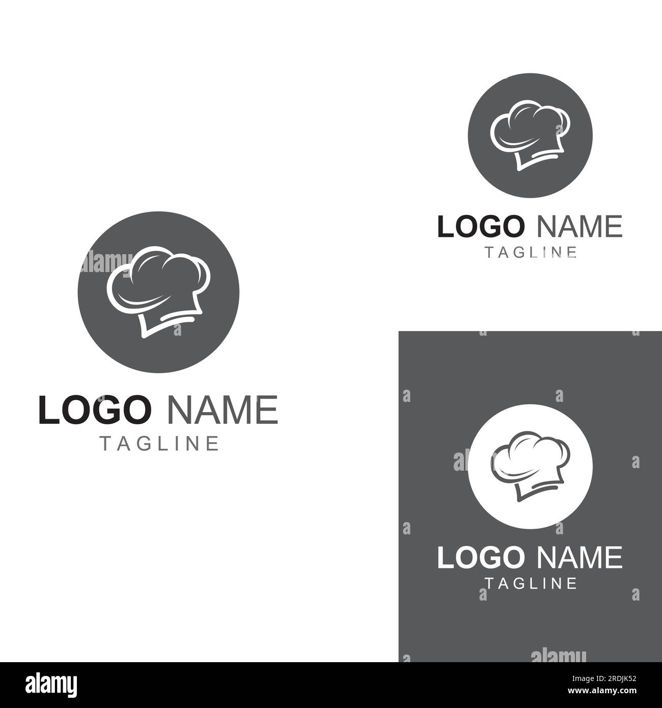 Chef hat logo for restaurant, cafe and online food delivery. Logo with ...