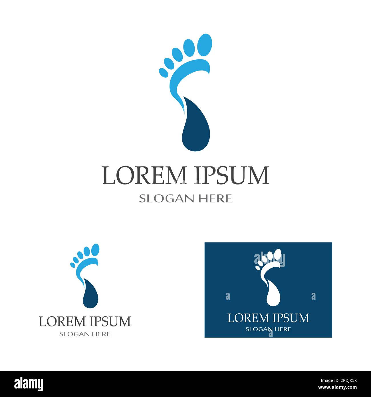 footprints,foot care,and footstep, logo images illustration Stock ...