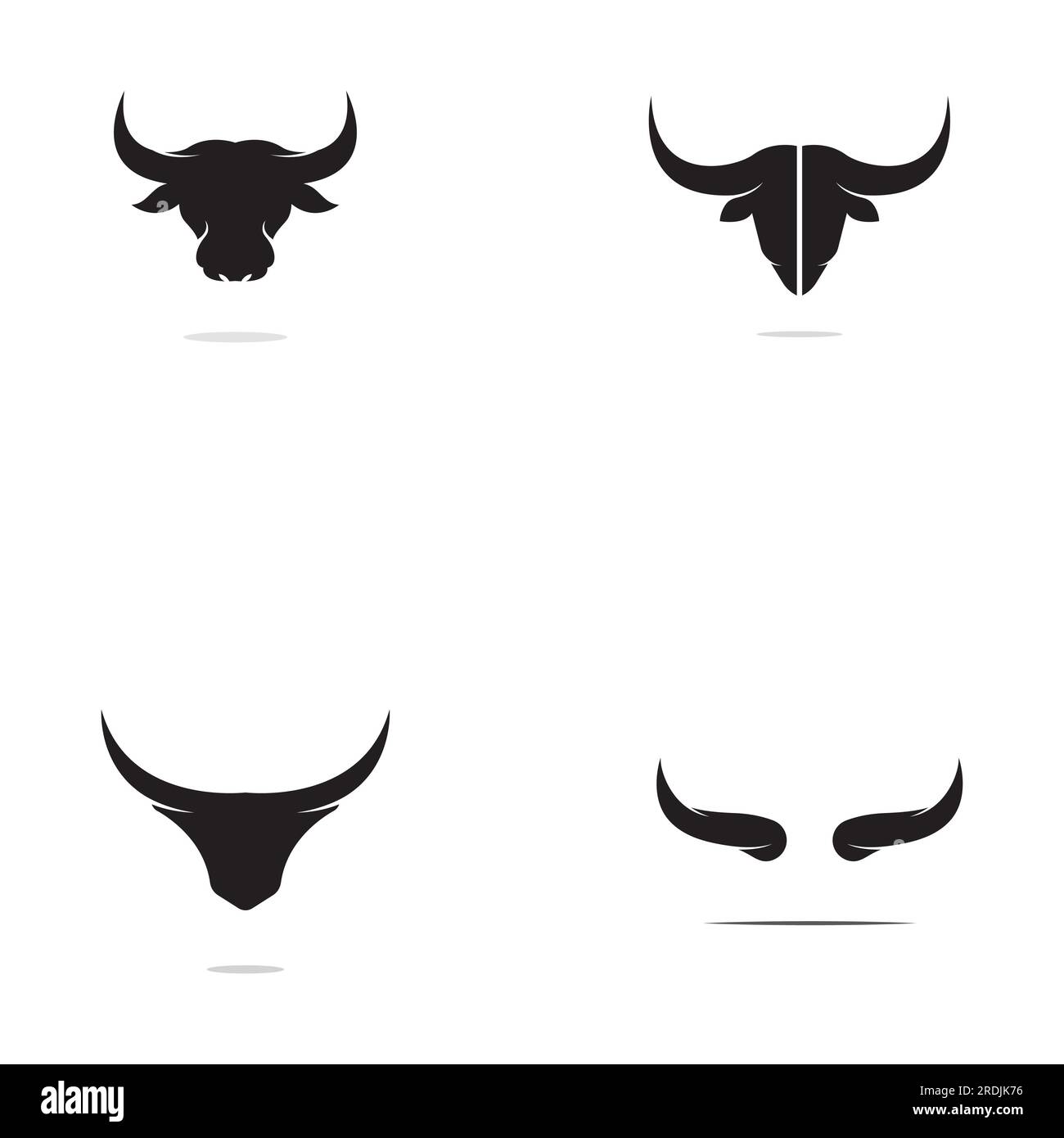 bull head horn logo and symbol Stock Vector Image & Art - Alamy
