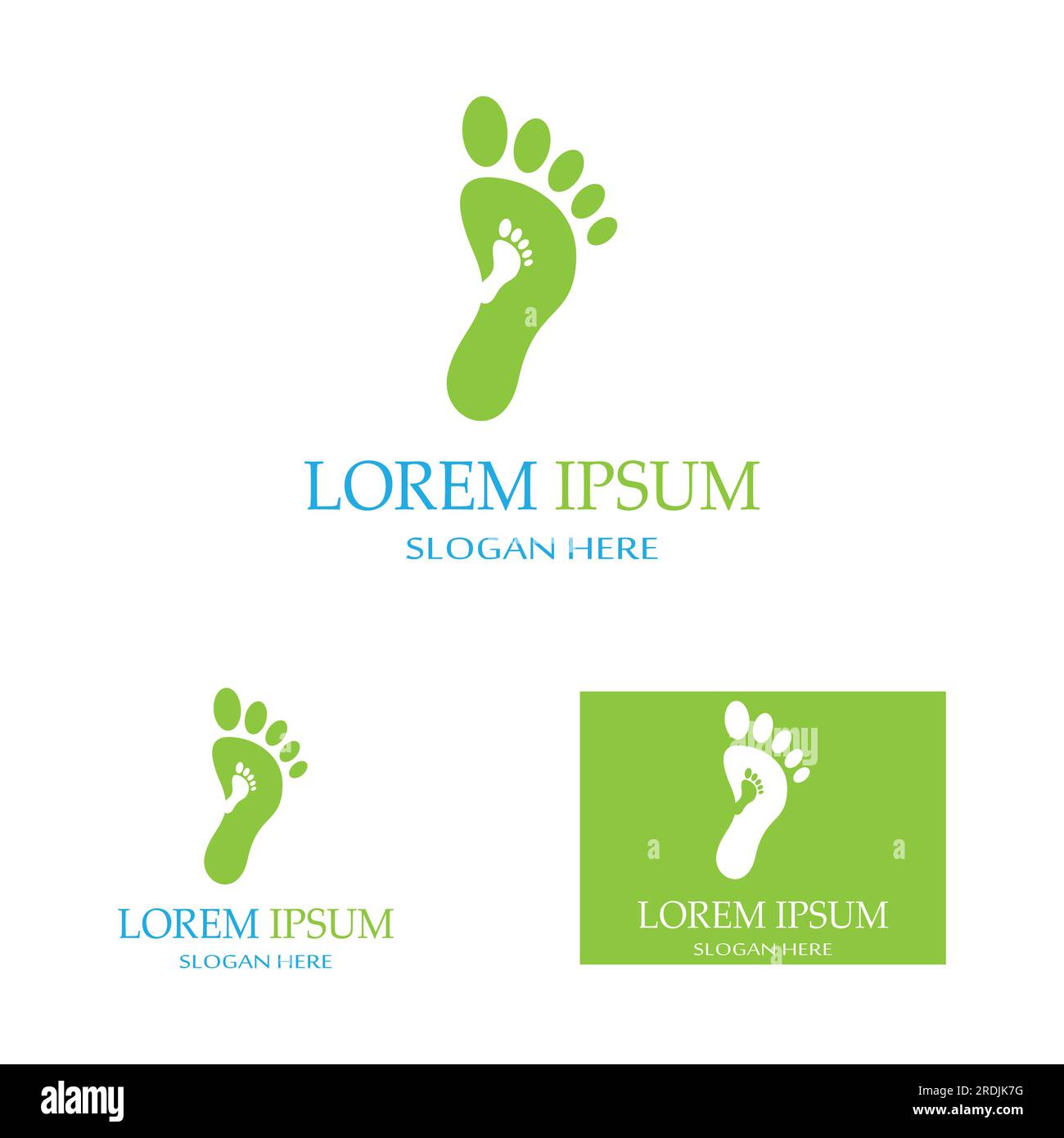 footprints,foot care,and footstep, logo images illustration Stock ...