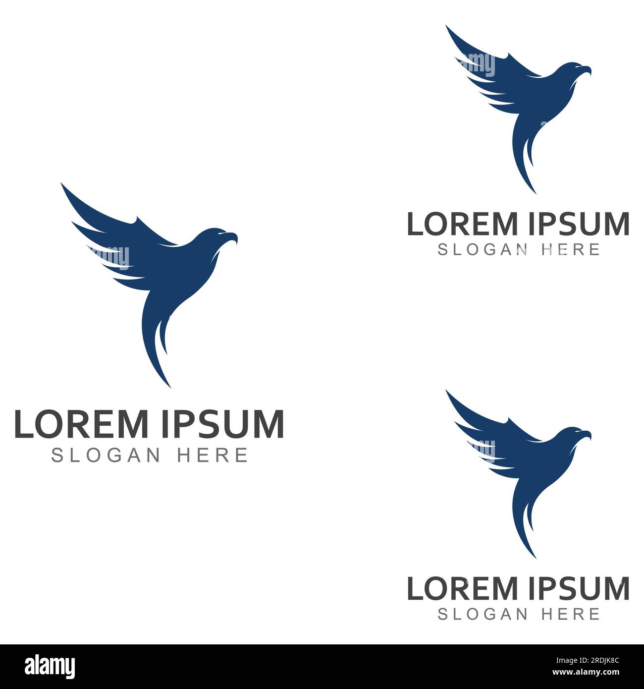 Falcon Eagle Bird logo and symbol illustration Stock Vector Image & Art - Alamy