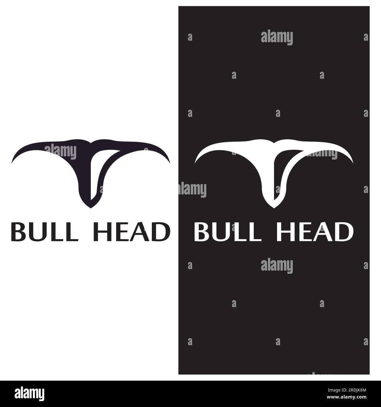 bull head horn logo and symbol Stock Vector Image & Art - Alamy