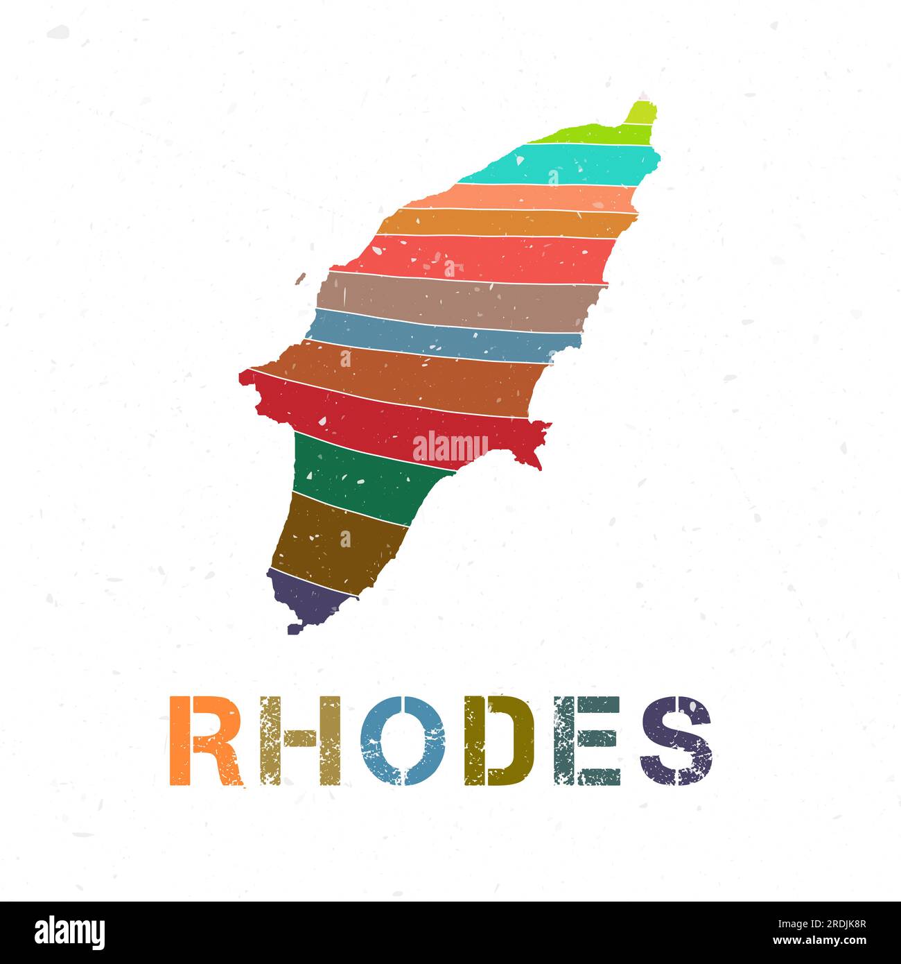 Rhodes map hi-res stock photography and images - Alamy