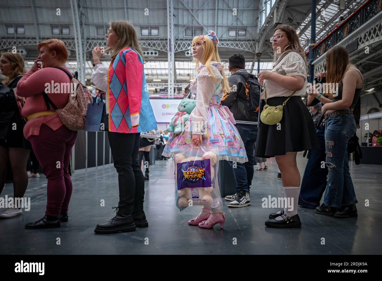 London, UK. 21st July 2023. Hyper Japan Festival at Olympia London ...
