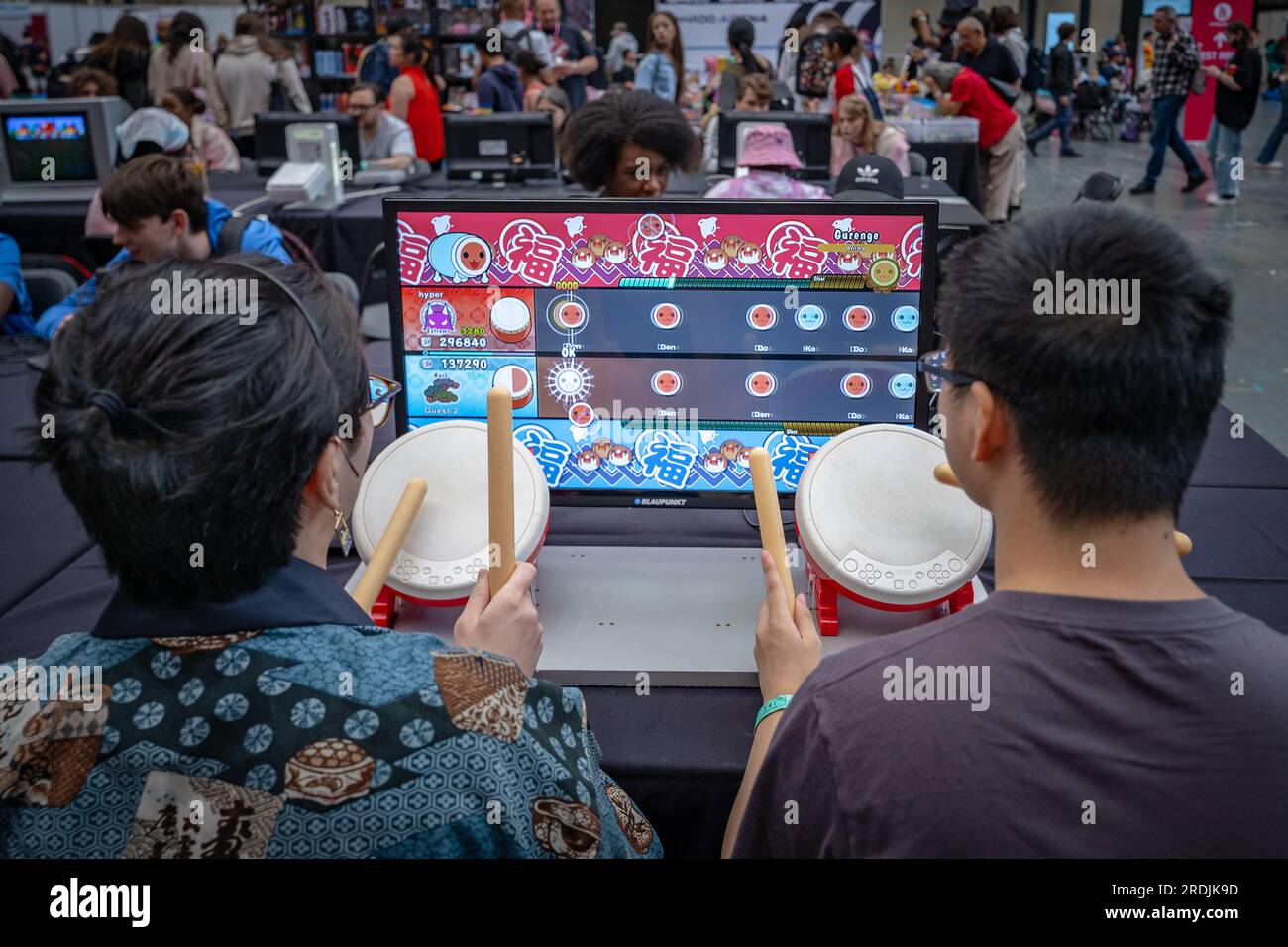 London, UK. 21st July 2023. Hyper Japan Festival at Olympia London ...