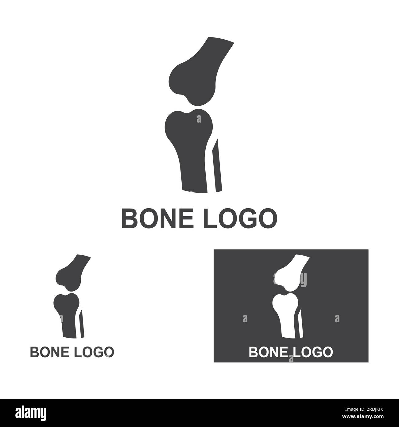 Bone logo icon vector design Stock Vector Image & Art - Alamy