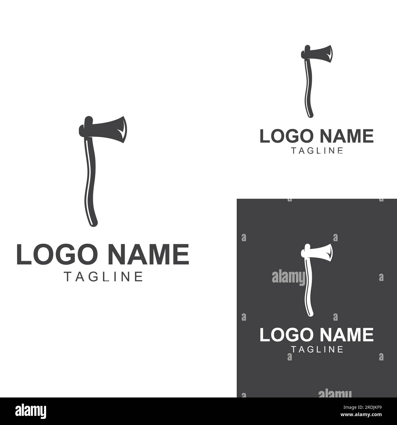 Axe logo/hatchet logo with concept design vector Stock Vector Image ...