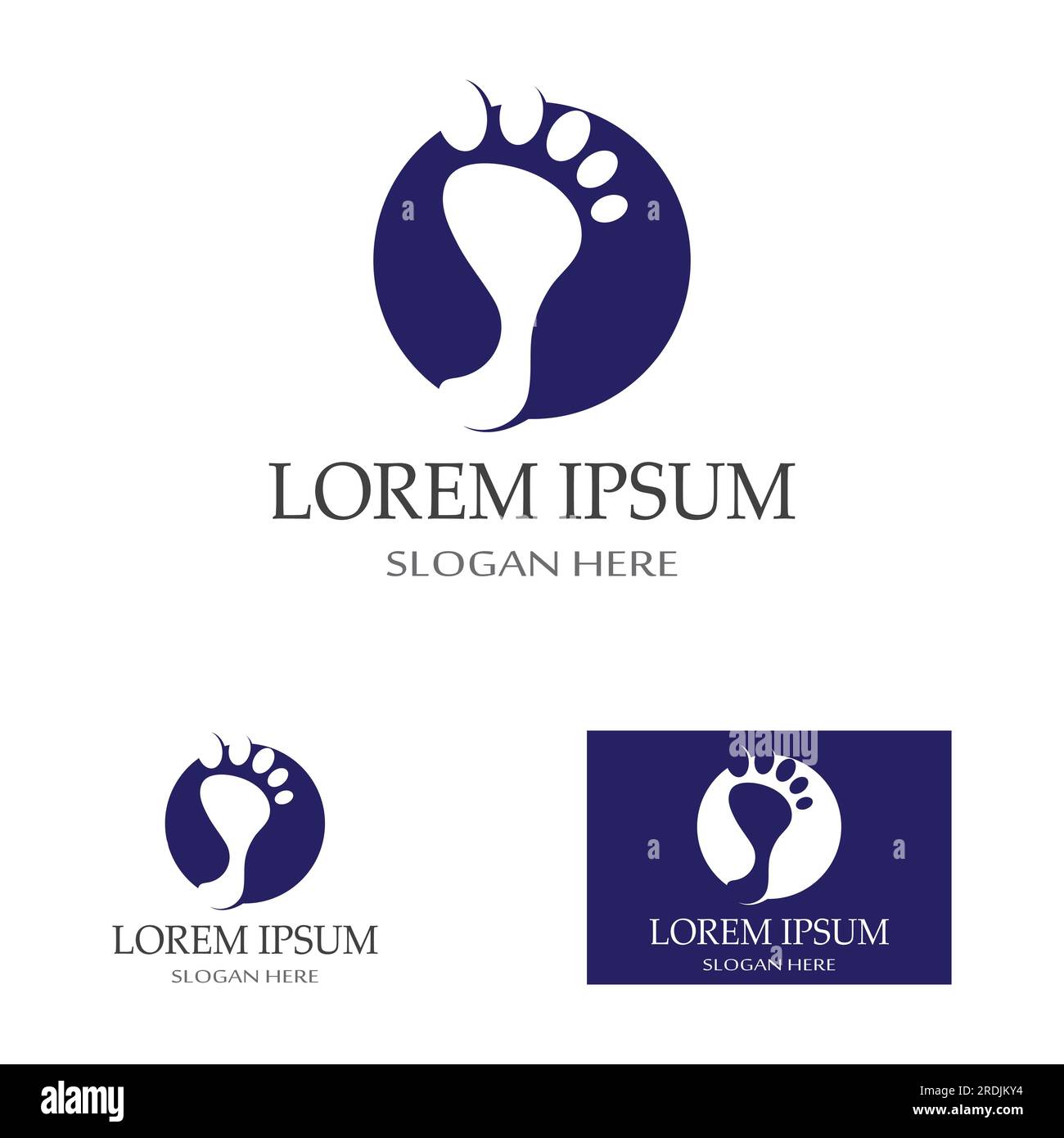 footprints,foot care,and footstep, logo images illustration Stock ...