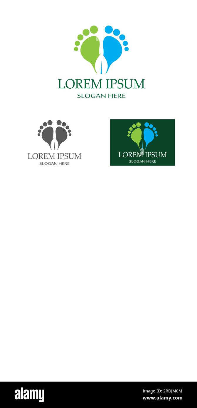 footprints,foot care,and footstep, logo images illustration Stock ...