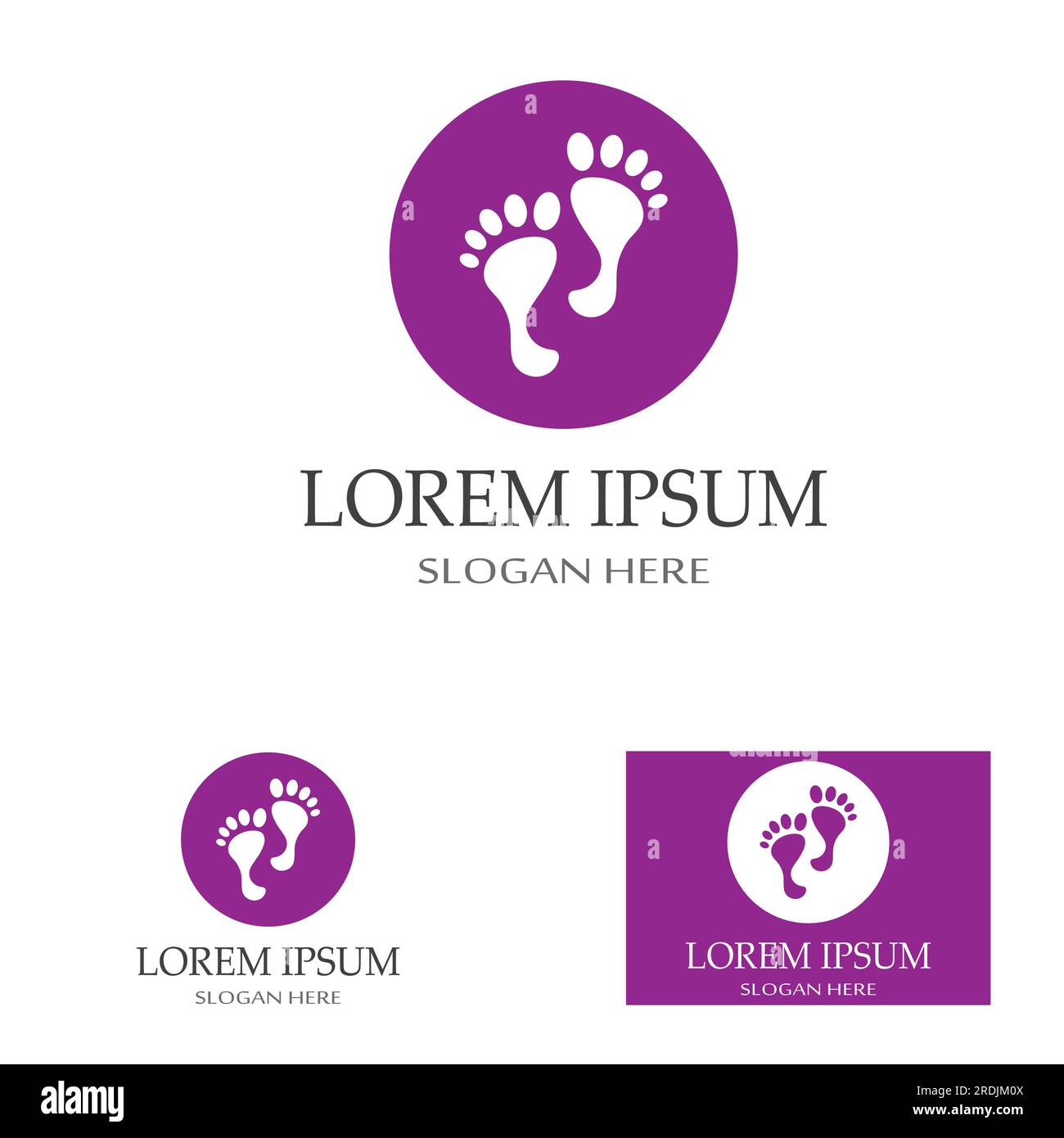 footprints,foot care,and footstep, logo images illustration Stock ...