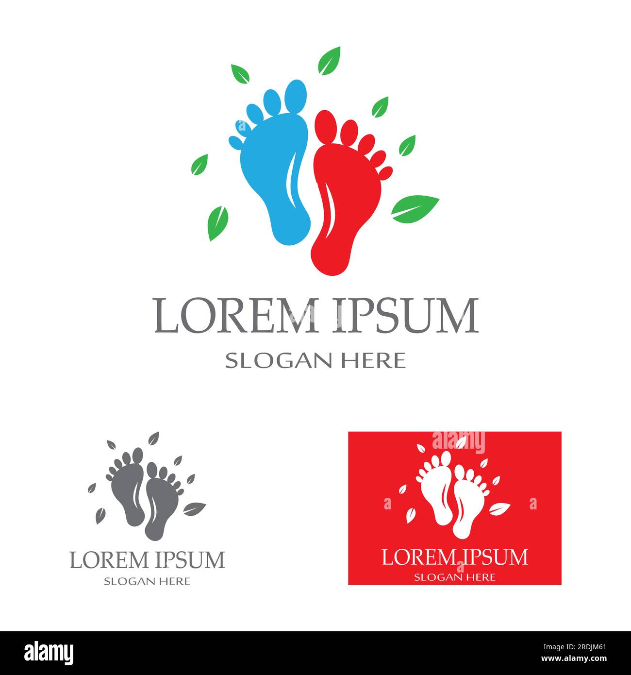 Foot logo design with a modern concept Stock Vector Image & Art - Alamy