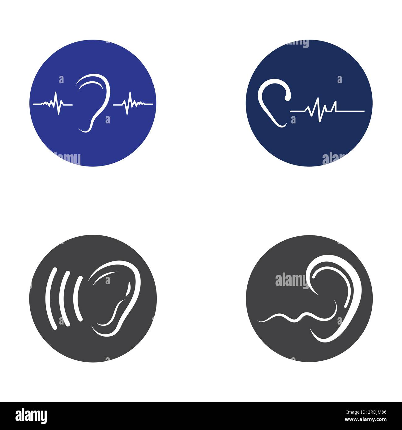 ear and sound waves logo design Stock Vector Image & Art - Alamy