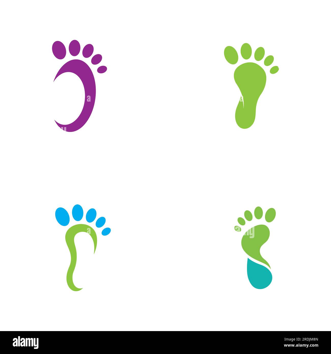 Foot logo design with a modern concept Stock Vector Image & Art - Alamy