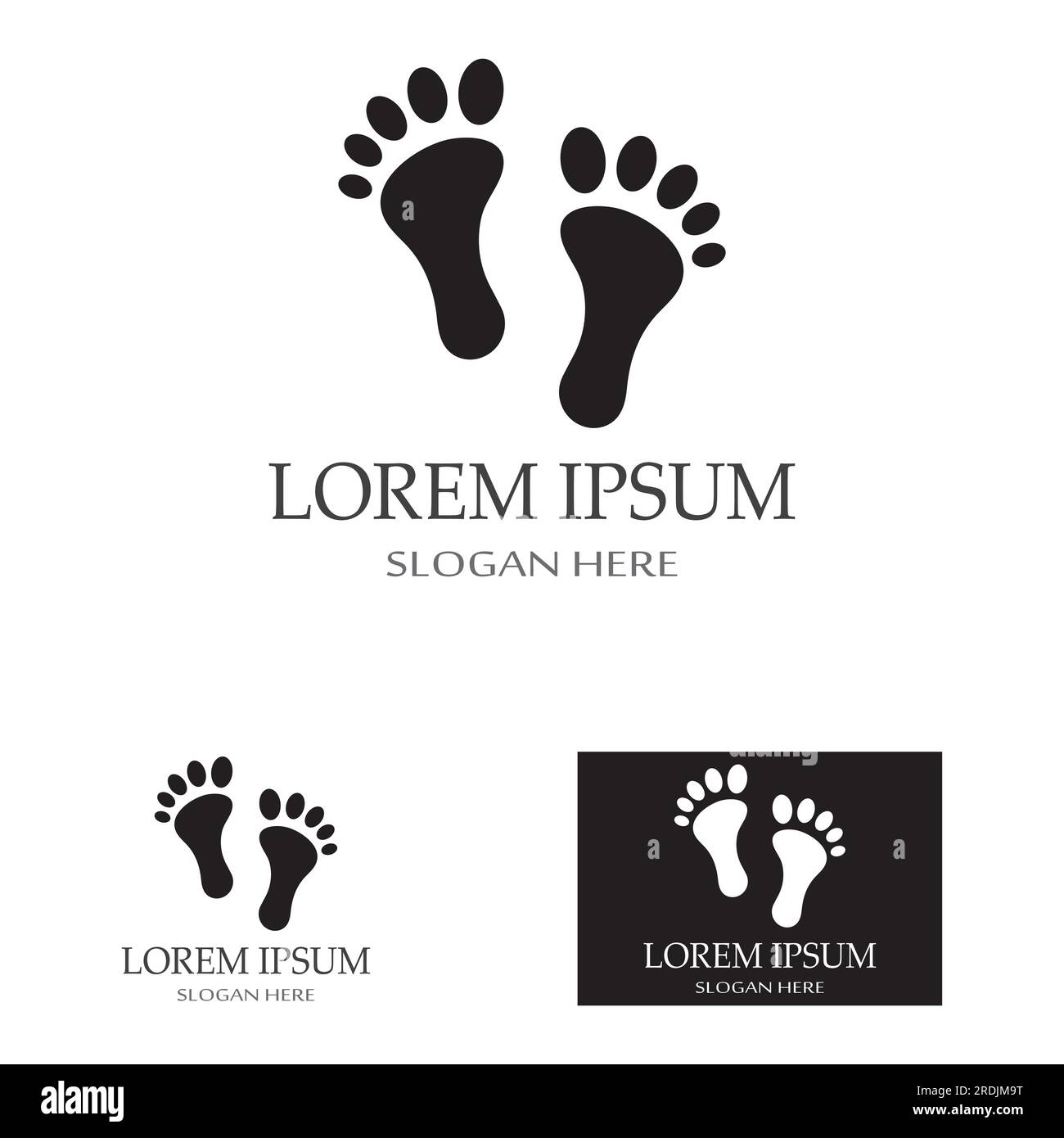 Foot logo design with a modern concept Stock Vector Image & Art - Alamy