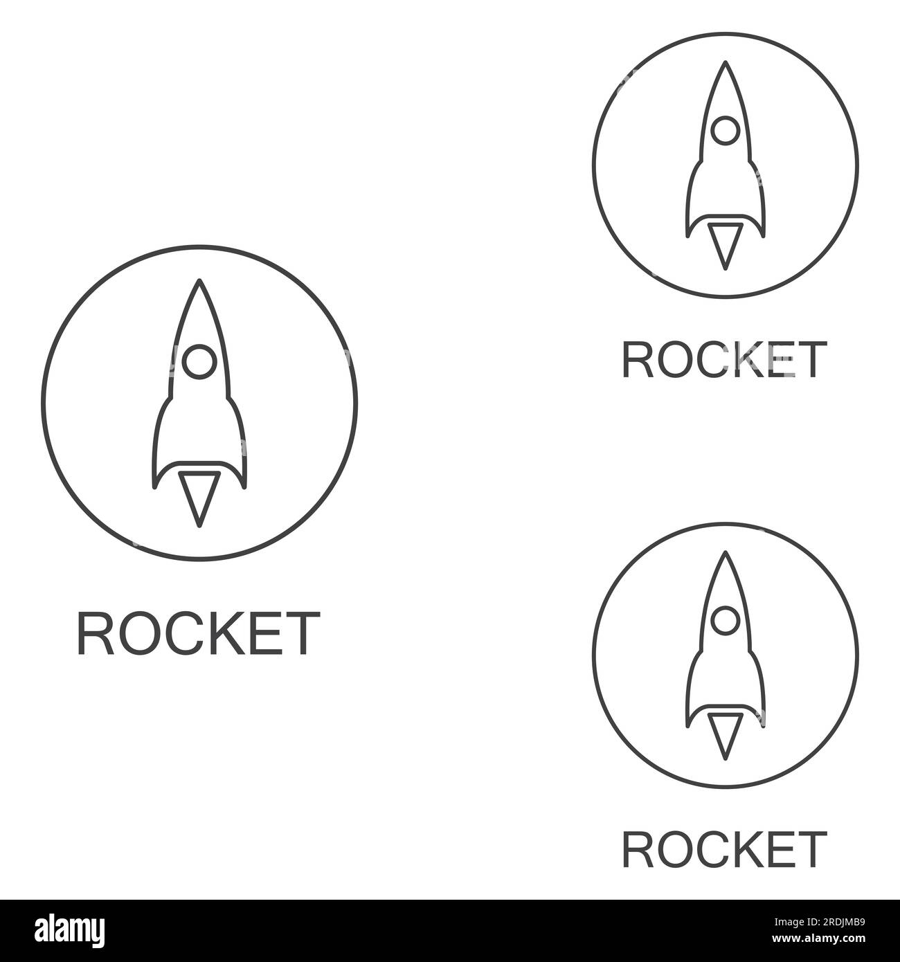 Rocket logo and symbol design vector Stock Vector Image & Art - Alamy