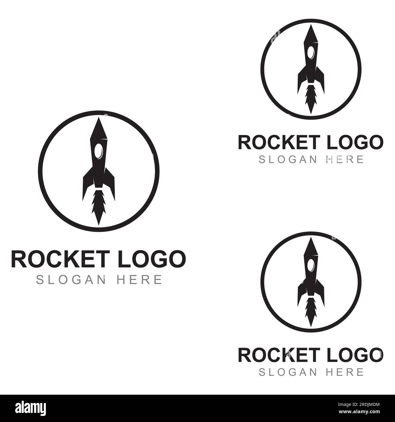 Space rocket logo Cut Out Stock Images & Pictures - Alamy