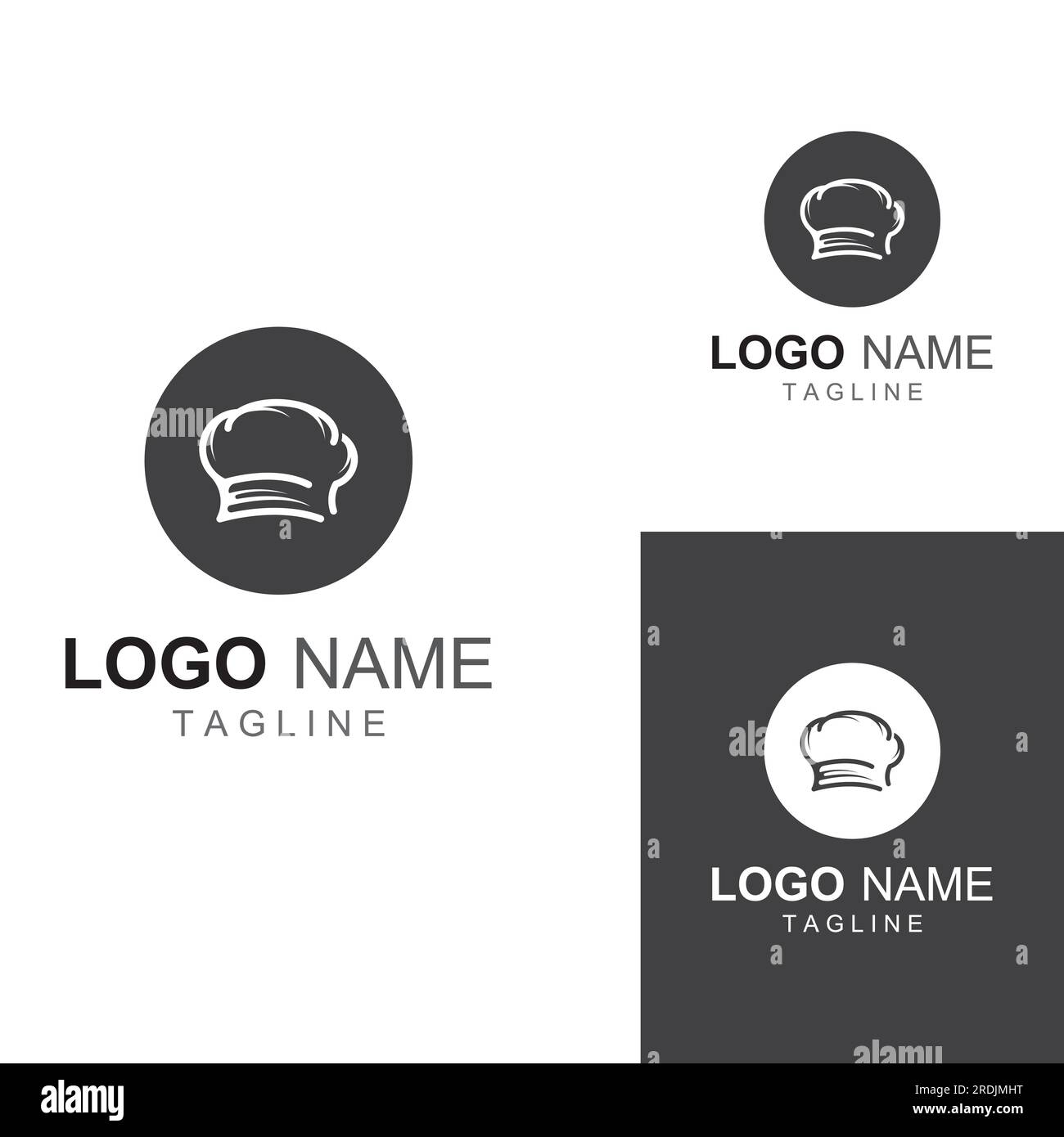 Chef hat logo for restaurant, cafe and online food delivery. Logo with ...