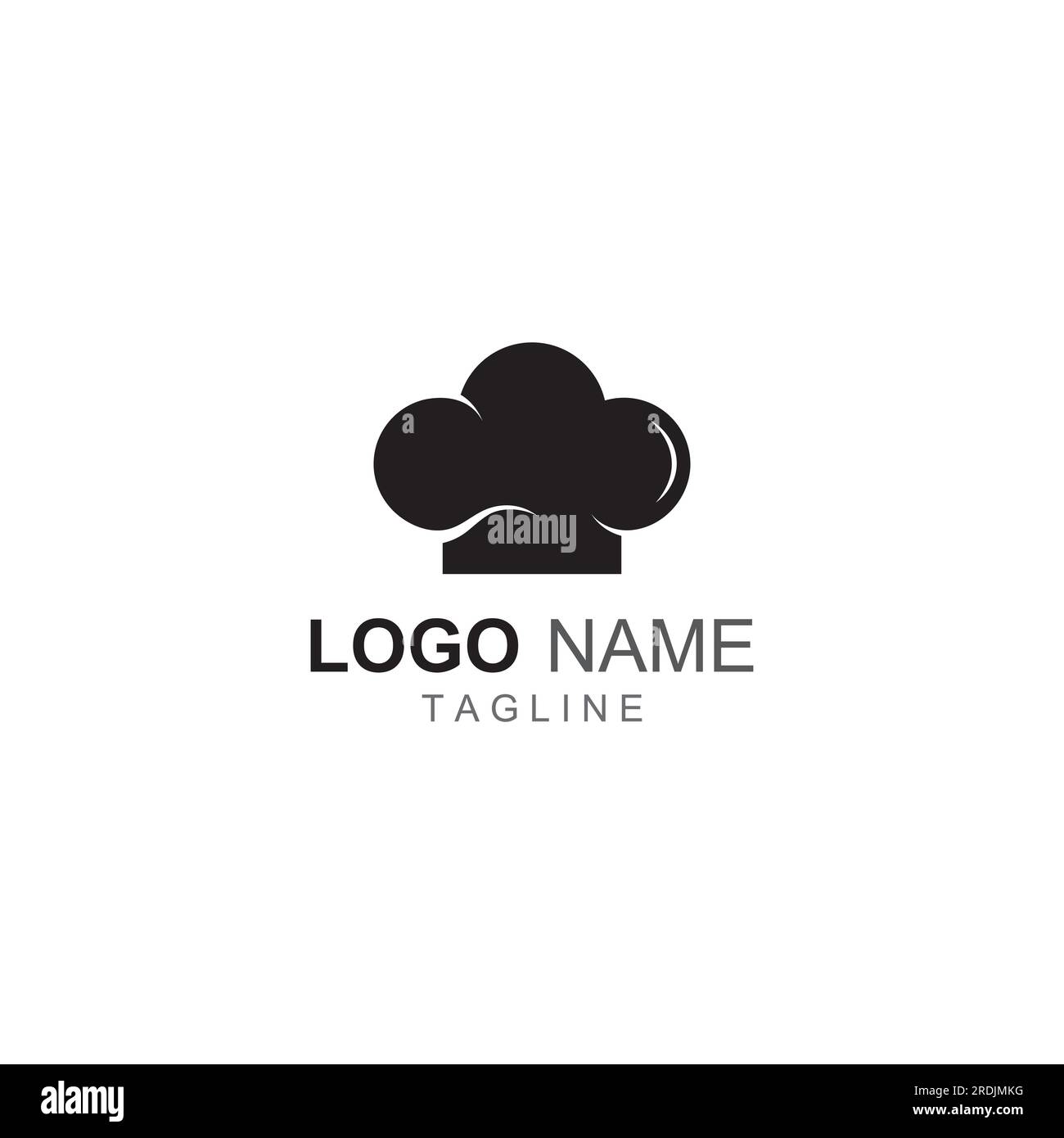 Chef hat logo for restaurant, cafe and online food delivery. Logo with ...