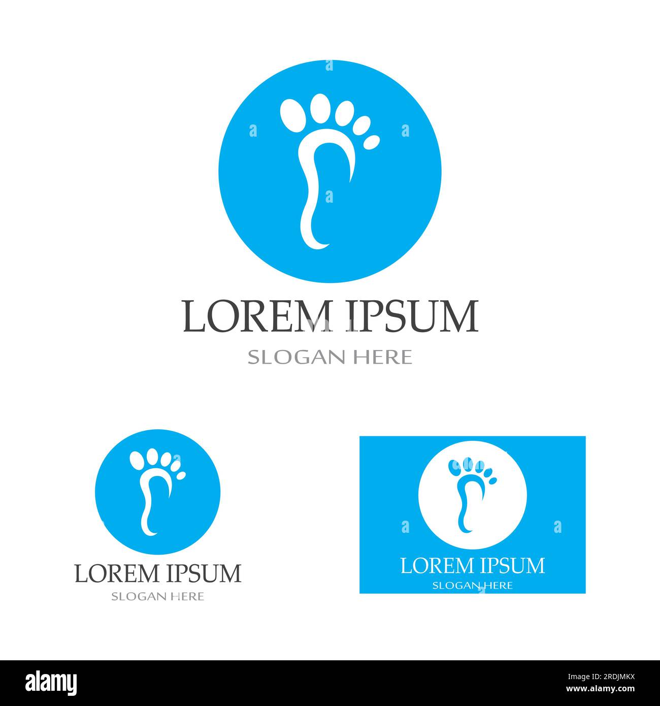 Foot logo design with a modern concept Stock Vector Image & Art - Alamy