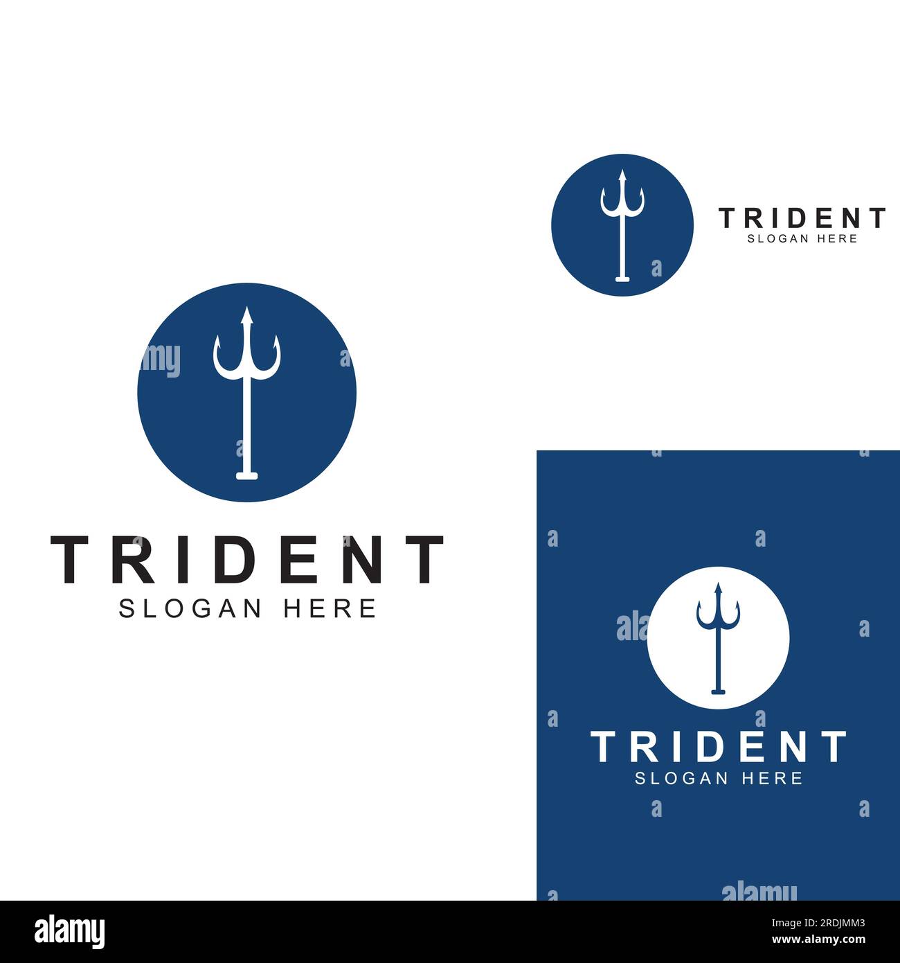 Trident logo using vector design concept Stock Vector Image & Art - Alamy