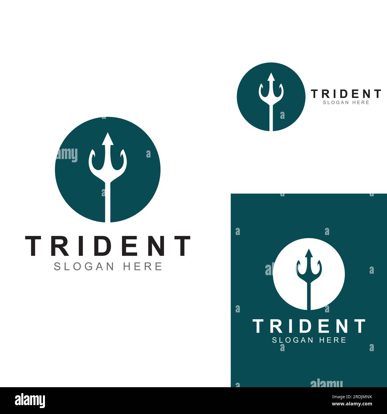 Trident logo using vector design concept Stock Vector Image & Art - Alamy