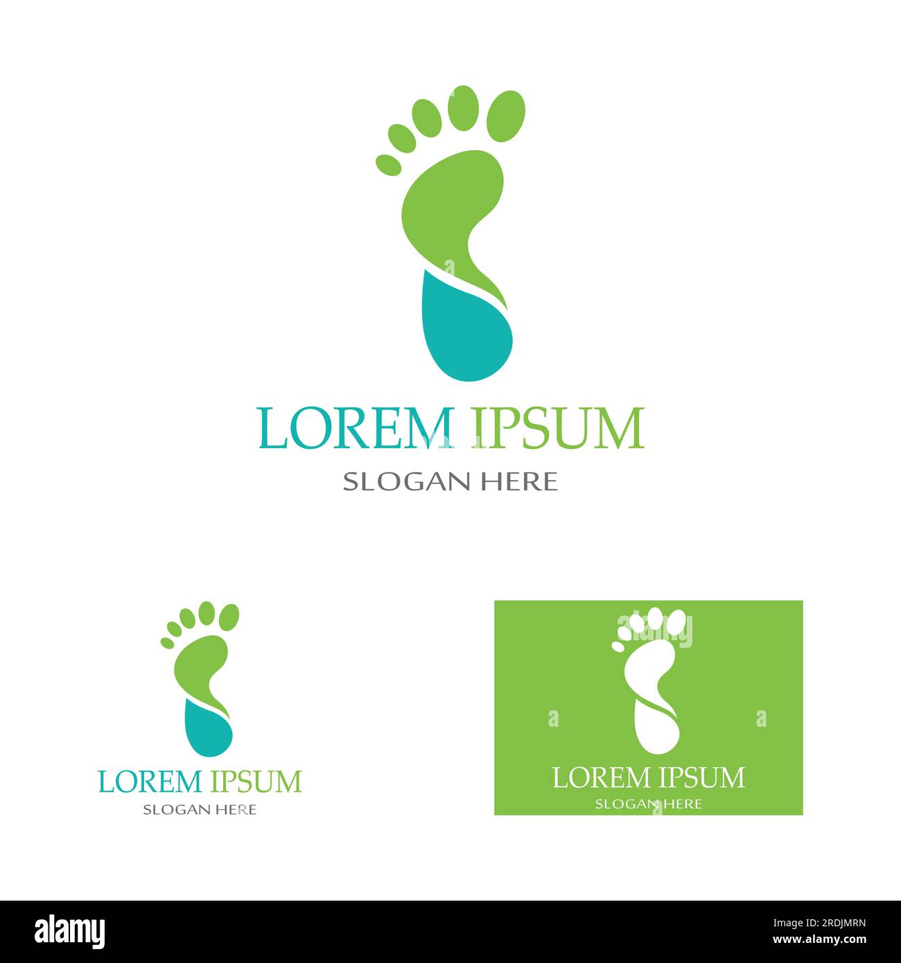 Foot logo design with a modern concept Stock Vector Image & Art - Alamy