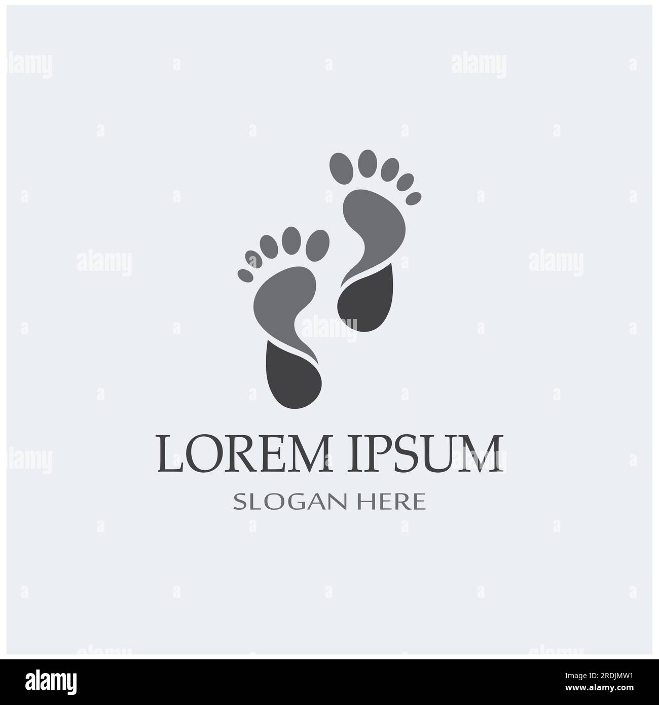 Foot logo design with a modern concept Stock Vector Image & Art - Alamy