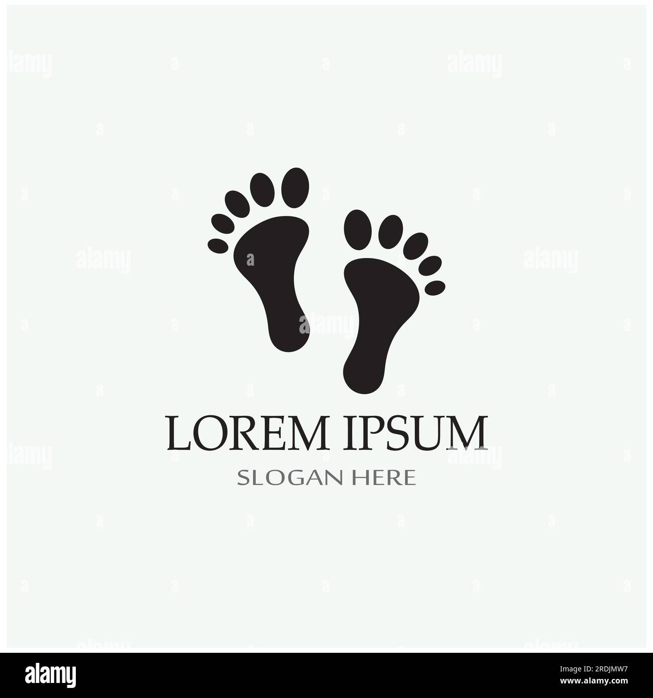 Foot logo design with a modern concept Stock Vector Image & Art - Alamy