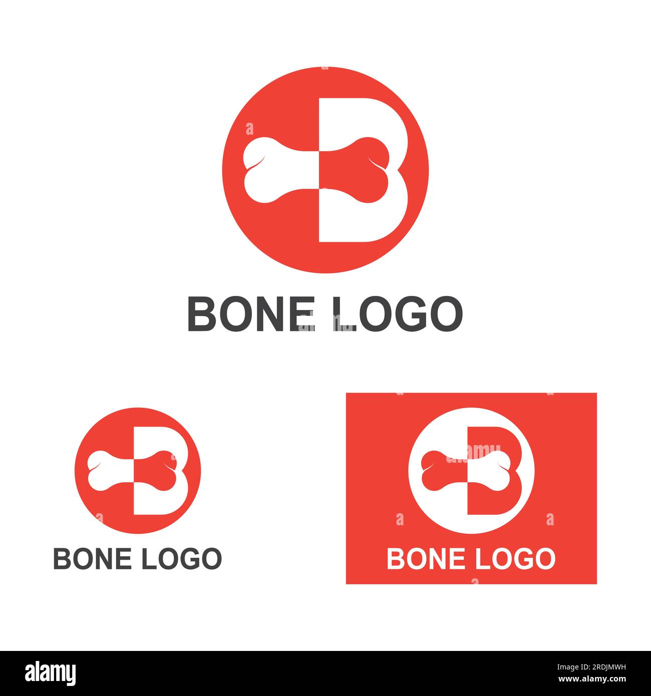 Bone logo icon vector design Stock Vector Image & Art - Alamy