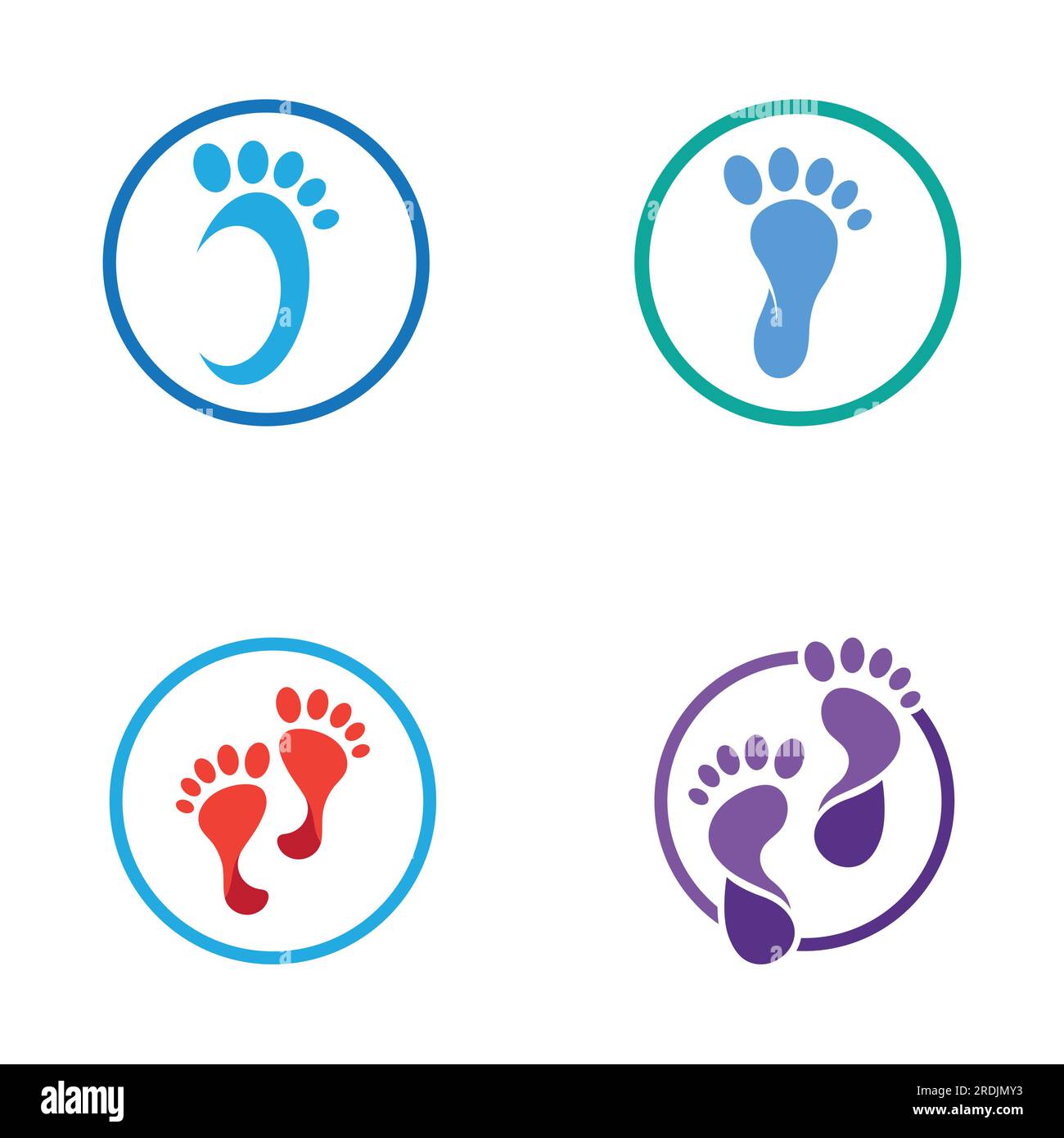 footprints,foot care,and footstep, logo images illustration Stock ...