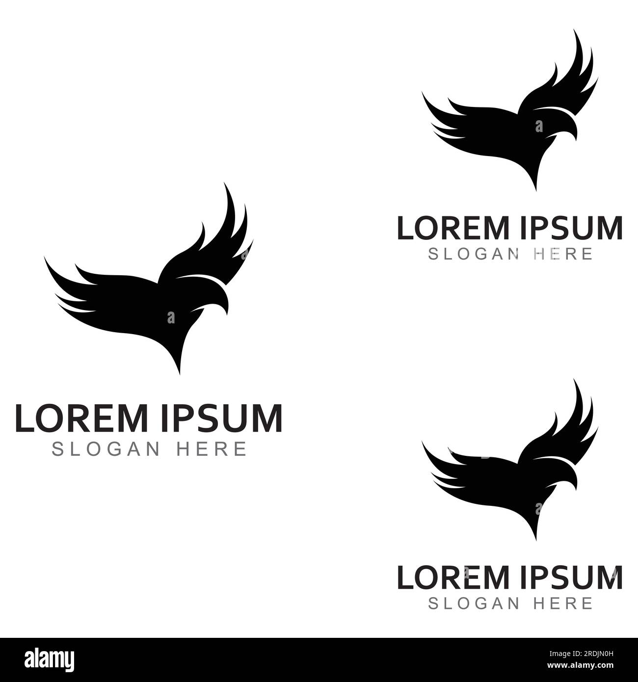 Falcon Eagle Bird logo and symbol illustration Stock Vector Image & Art ...