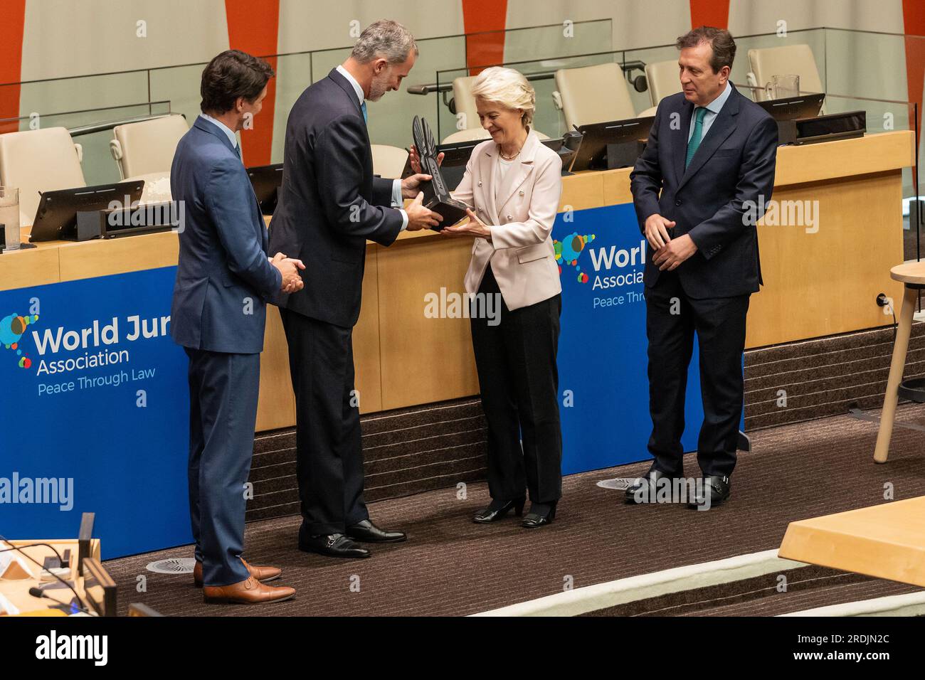 New York, New York, USA. 21st July, 2023. Ursula von der Leyen ...