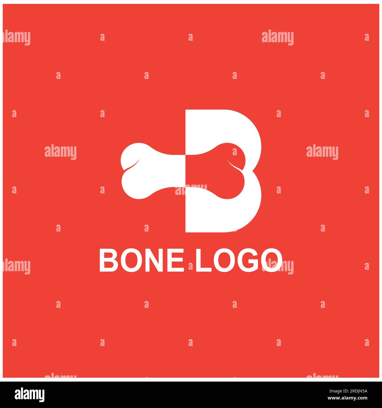 Bone logo icon vector design Stock Vector Image & Art - Alamy