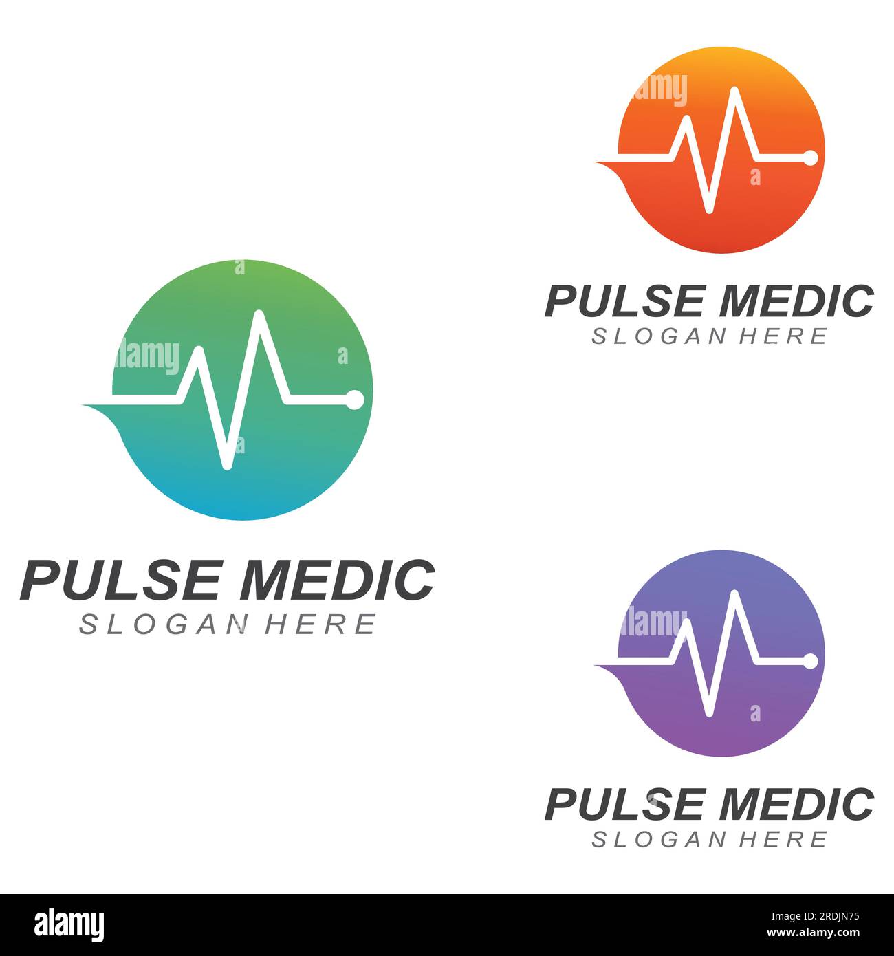 Pulse line or medical wave. Logo design concept vector Stock Vector ...