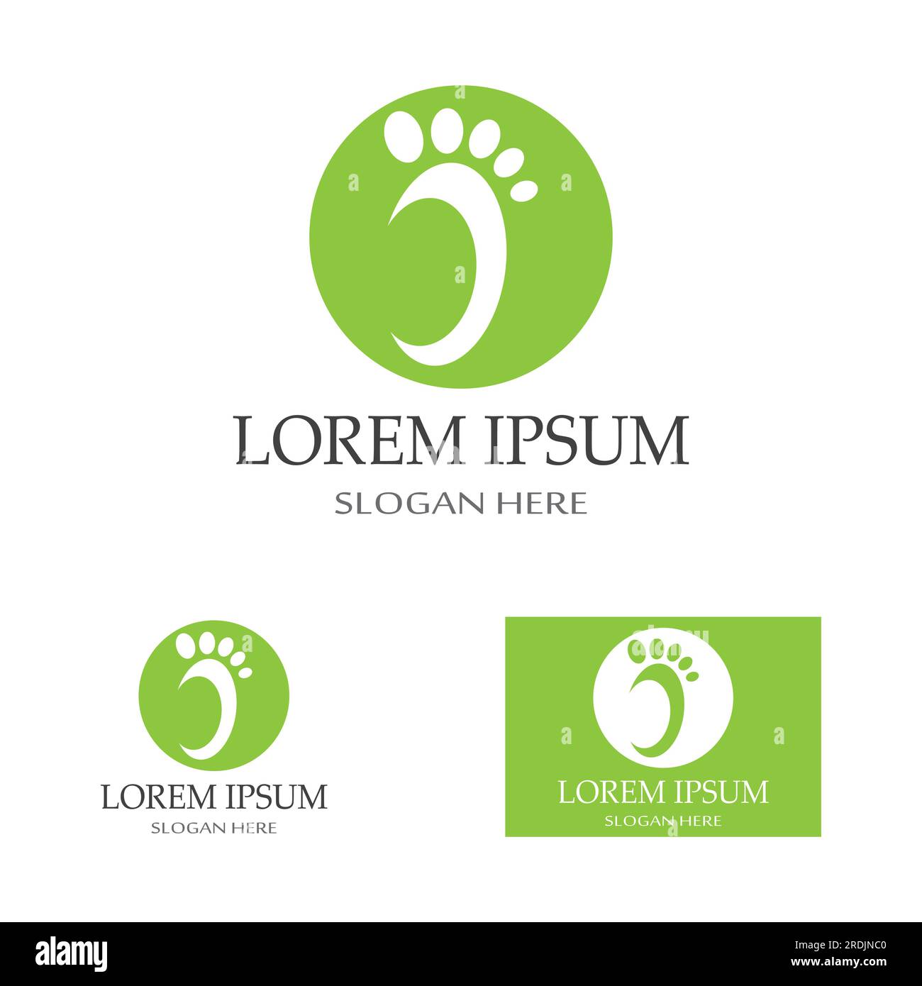 Foot logo design with a modern concept Stock Vector Image & Art - Alamy