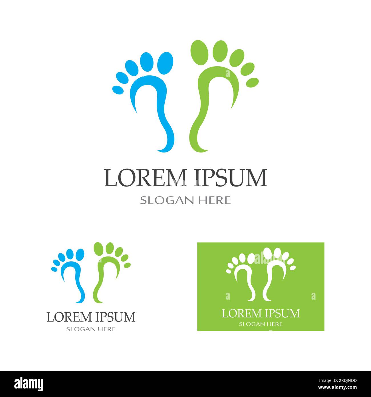 Foot logo design with a modern concept Stock Vector Image & Art - Alamy