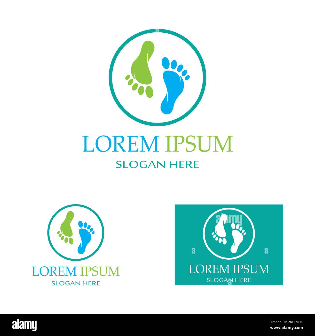 Foot logo design with a modern concept Stock Vector Image & Art - Alamy