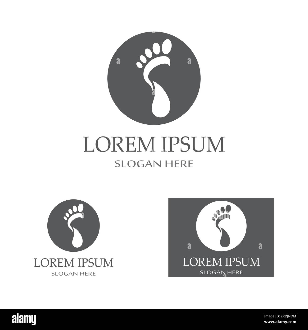 Foot logo design with a modern concept Stock Vector Image & Art - Alamy