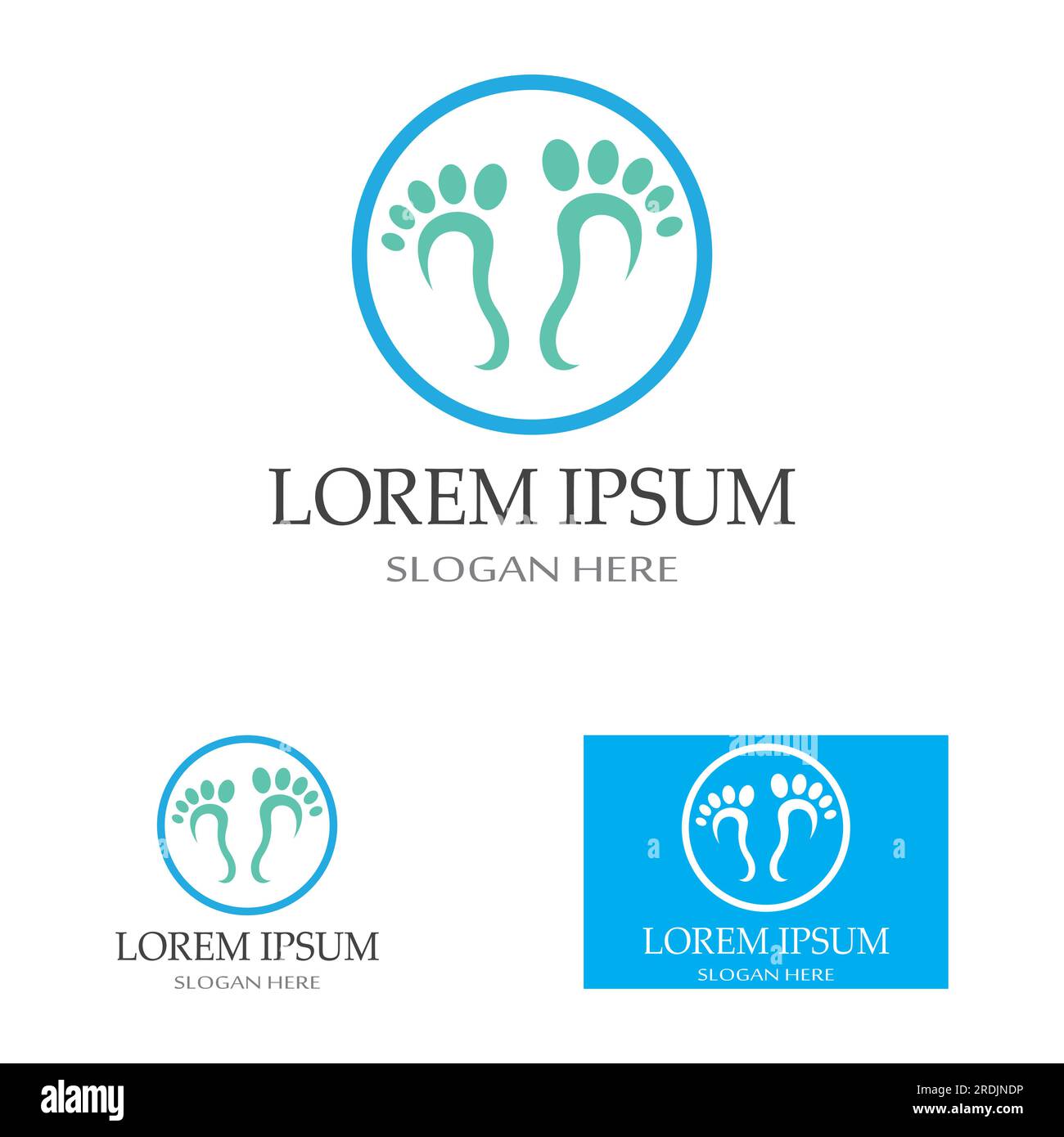 Foot logo design with a modern concept Stock Vector Image & Art - Alamy