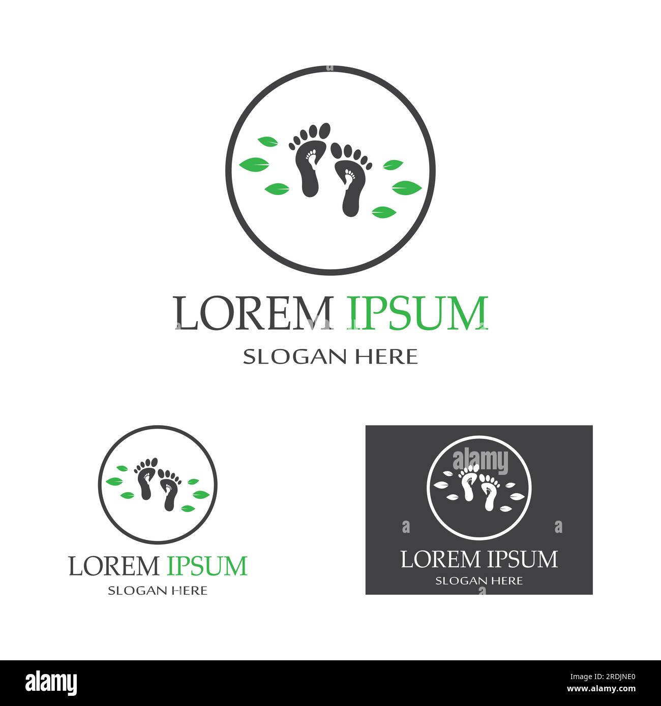 Foot logo design with a modern concept Stock Vector Image & Art - Alamy