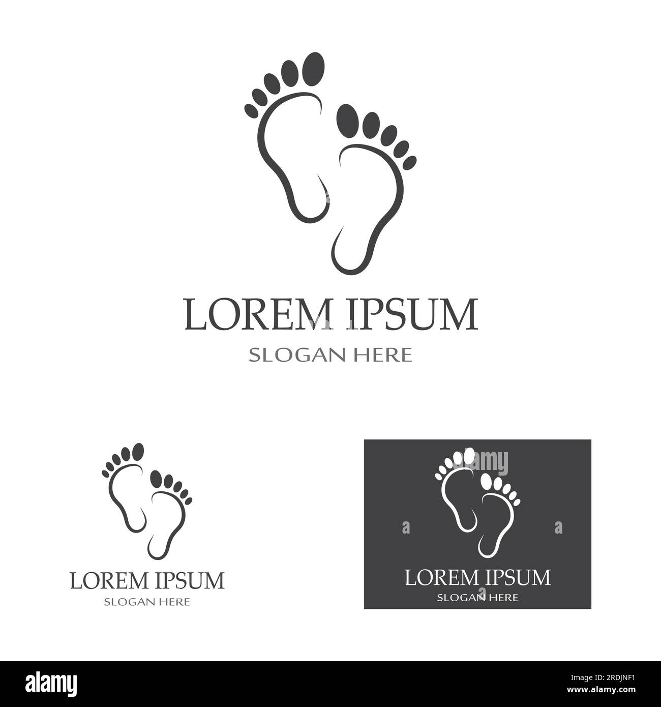 Foot logo design with a modern concept Stock Vector Image & Art - Alamy