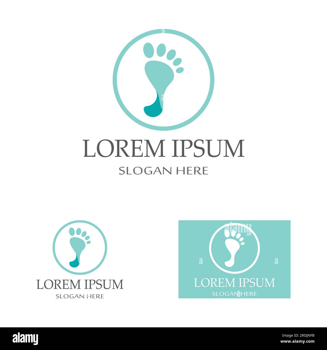 Foot logo design with a modern concept Stock Vector Image & Art - Alamy