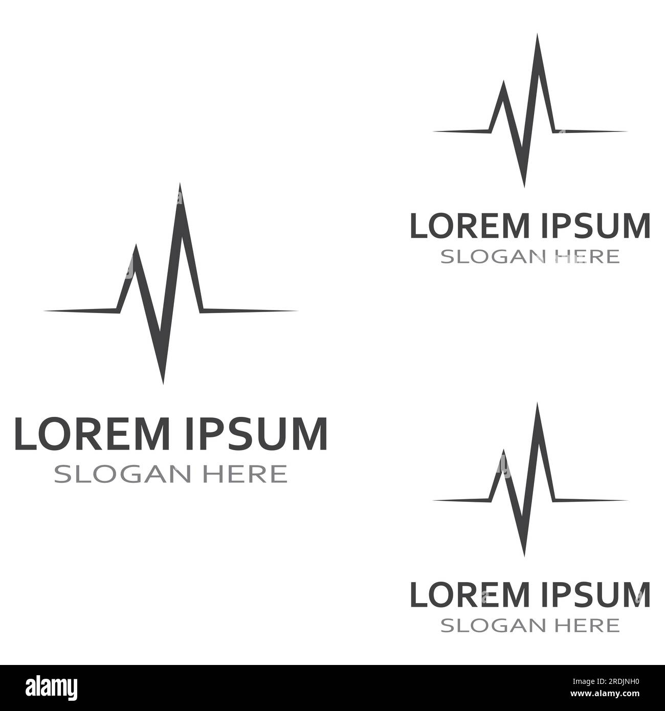Pulse line or medical wave. Logo design concept vector Stock Vector ...