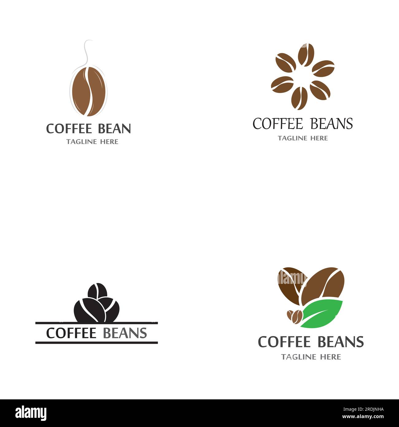 coffee bean icon vector illustration template Stock Vector Image & Art ...