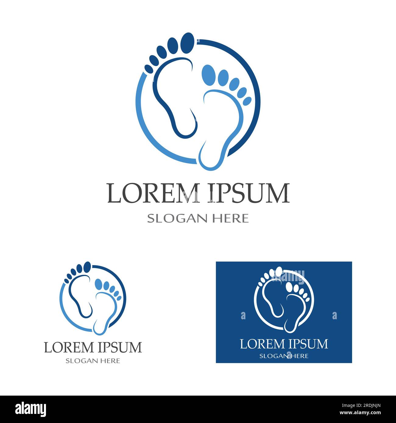 Foot logo design with a modern concept Stock Vector Image & Art - Alamy