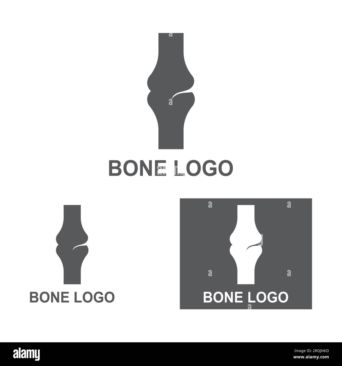 Bone logo icon vector design Stock Vector Image & Art - Alamy
