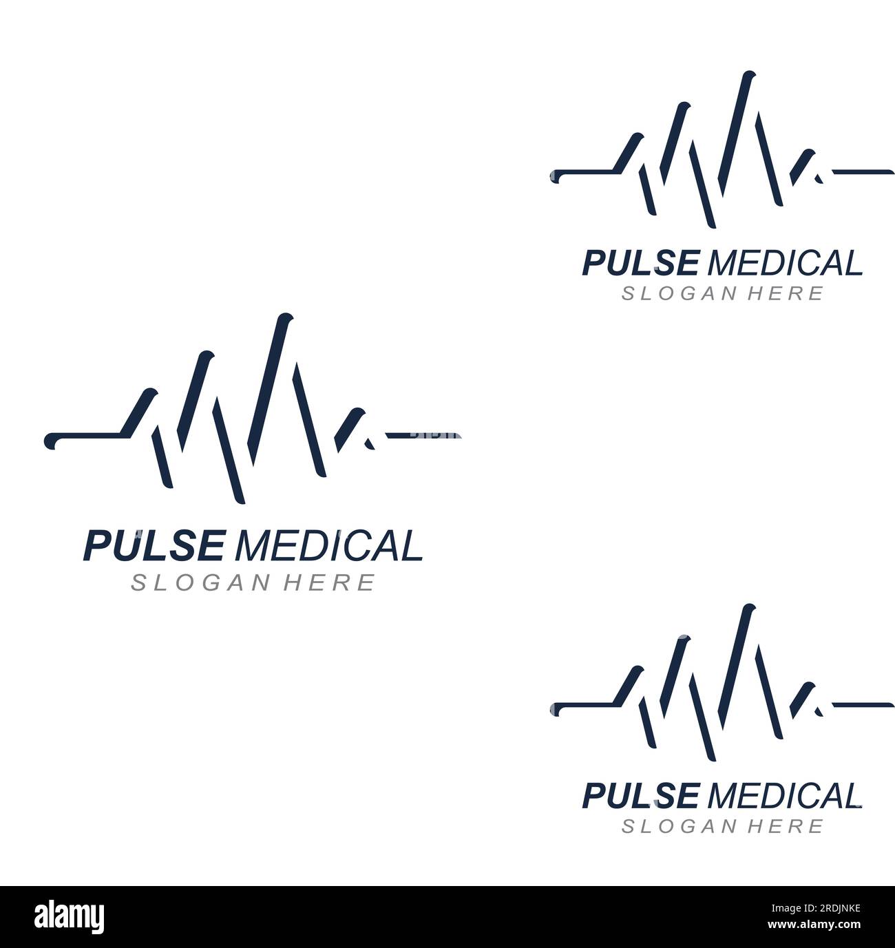 Pulse line or medical wave. Logo design concept vector Stock Vector ...