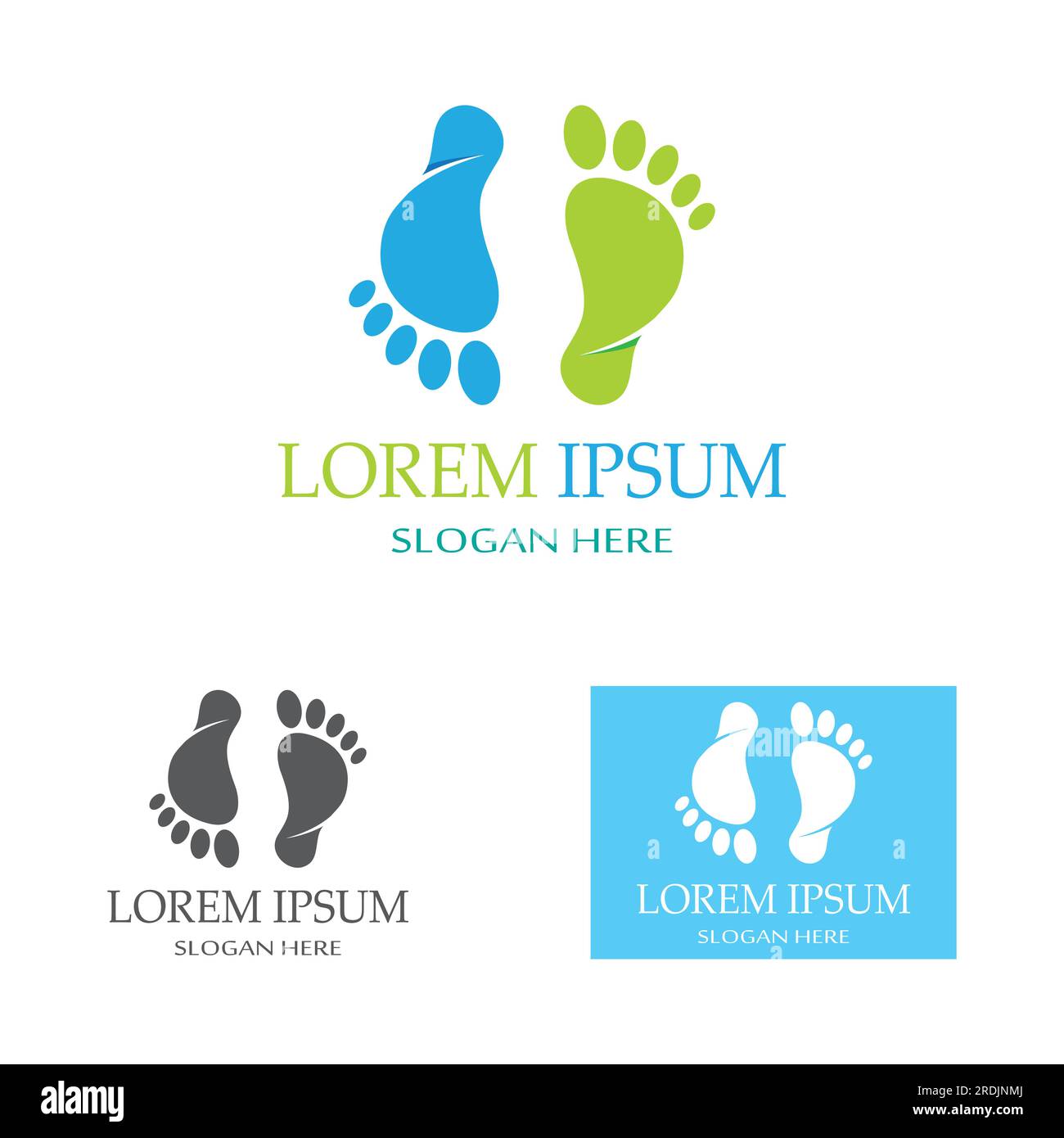 Foot logo design with a modern concept Stock Vector Image & Art - Alamy