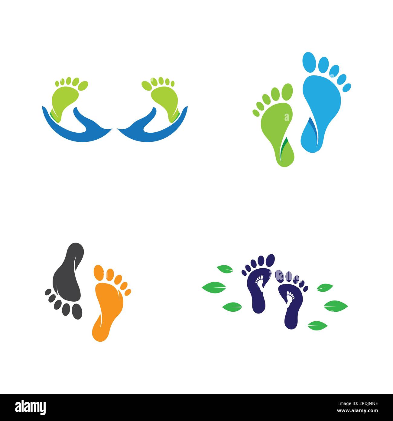 Foot logo design with a modern concept Stock Vector Image & Art - Alamy