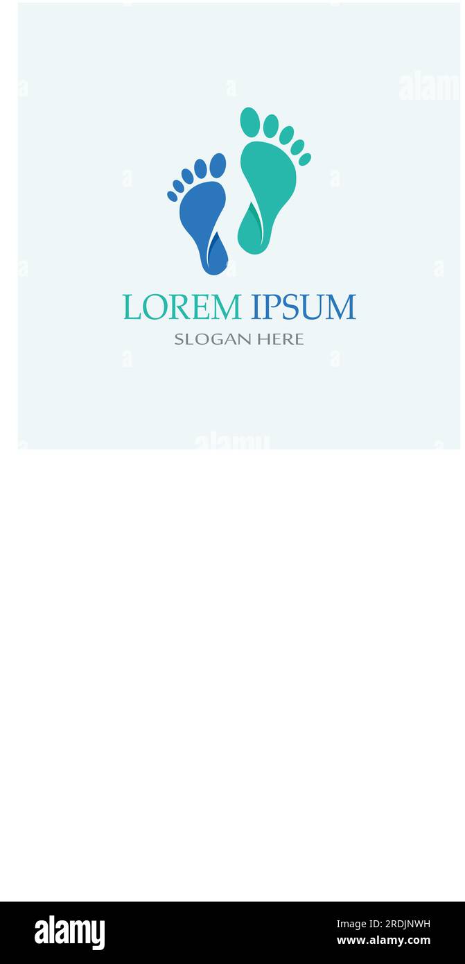 Foot logo design with a modern concept Stock Vector Image & Art - Alamy